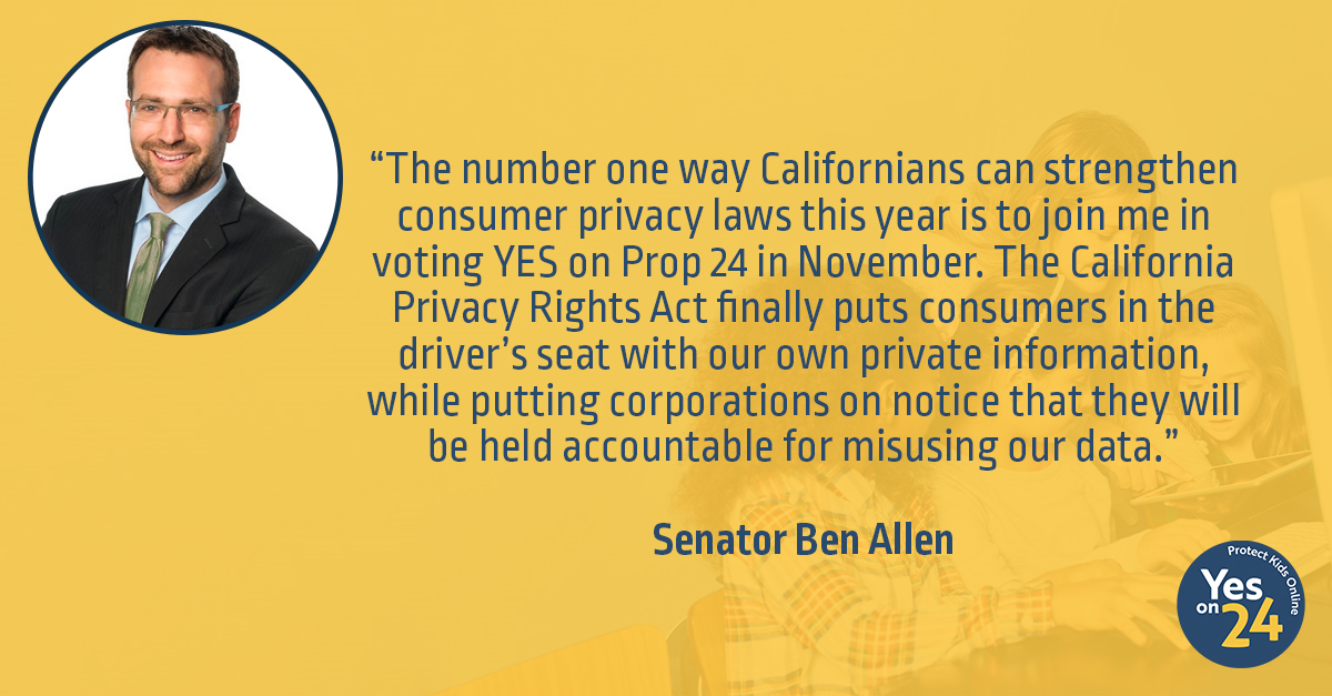 California Senate Democrats Endorse Prop 24 | Yes on Prop 24